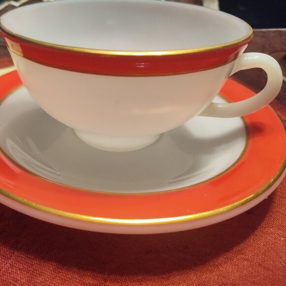 Pyrex | Dining | Vintage Pyrex Flamingo Tea Cup Saucer Set 2 | Poshmark